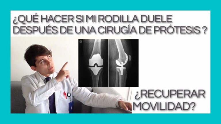 Rehabilitación después de cirugía de rodilla con prótesis: Guía ...